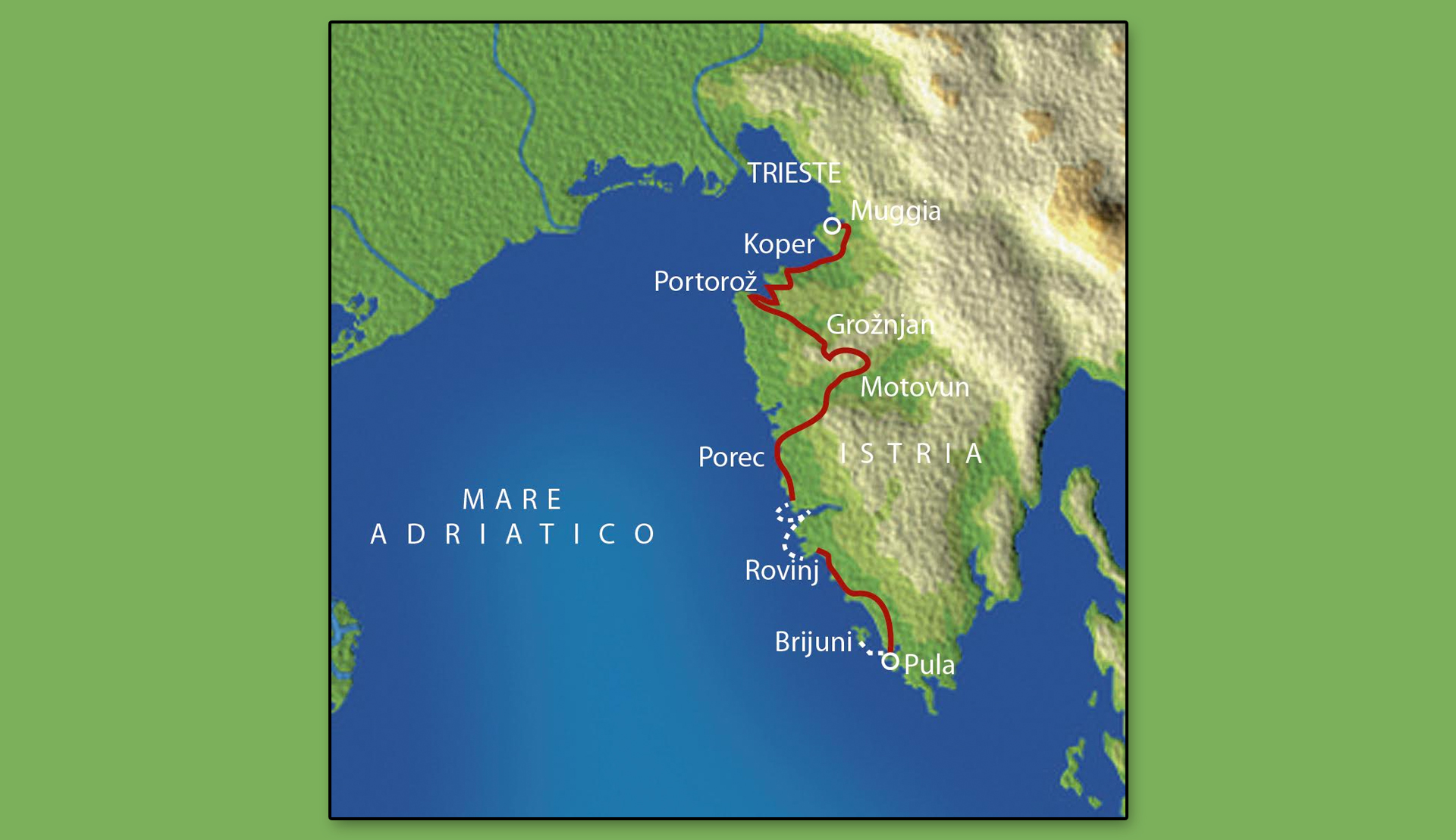 Da Trieste a Pola in bici. Lungo la Parenzana e la Costa istriana